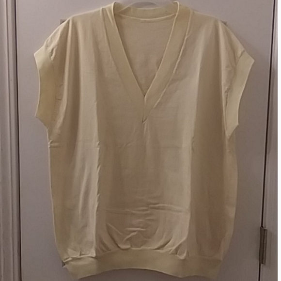 Tops | Vintage 8s Pale Yellow Top | Poshmark